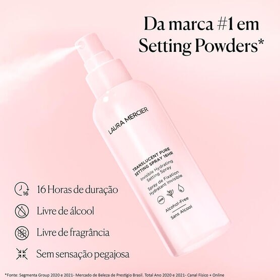Fixador Laura Mercier Translucent Pure Setting Spray 16HR | Sephora
