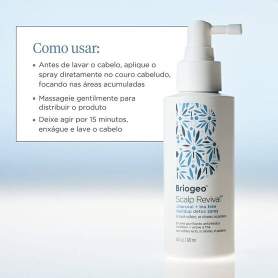 Spray de Limpeza Briogeo Scalp Revival™ Charcoal + Tea Tree Buildup ...